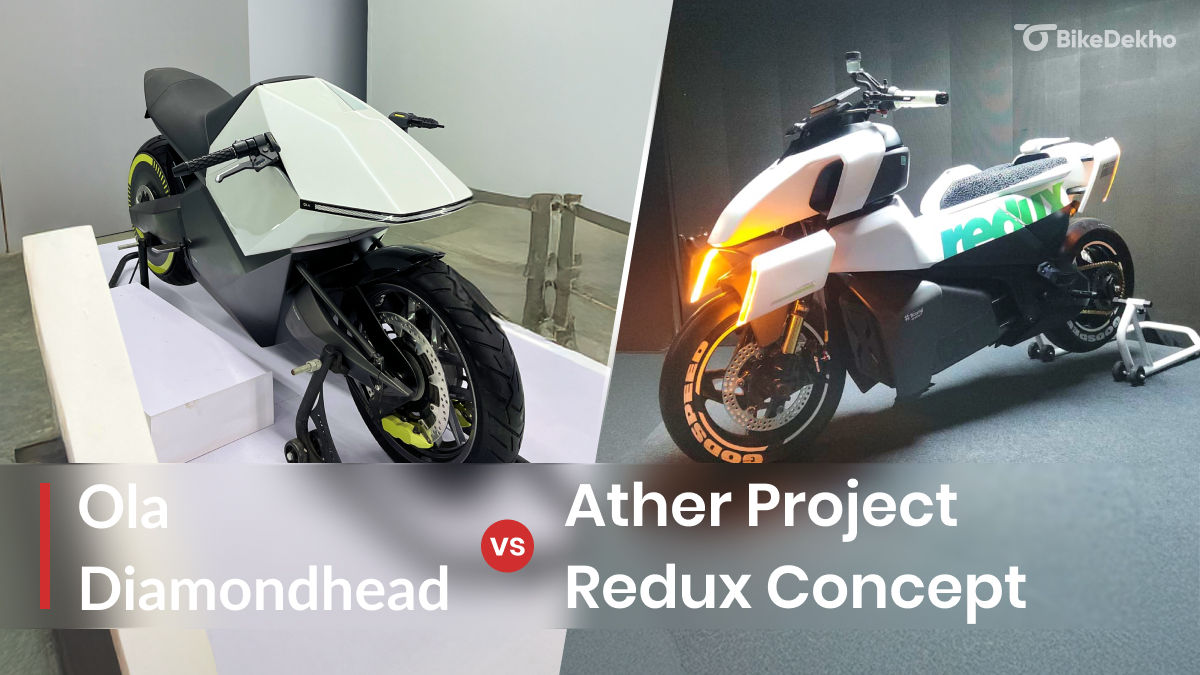 Ather Redux Concept Vs Ola Diamondhead Electric Bike: Compared in ...