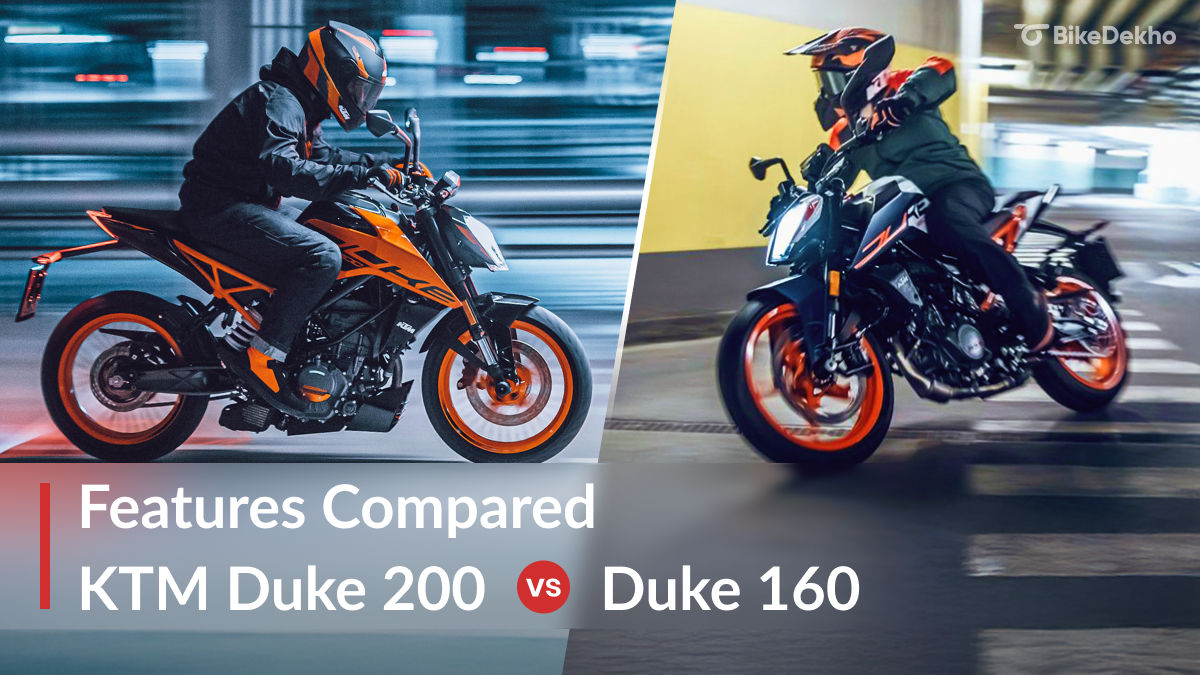 KTM 160 Duke vs KTM 200 Duke: Features Compared | BikeDekho