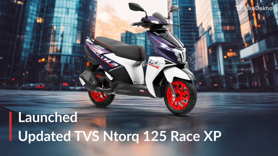 BREAKING: 2025 TVS Ntorq Race XP Launched With New Features And Colour ...