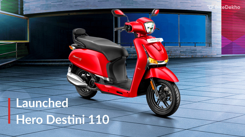 BREAKING NEWS: Hero Destini 110 Retro Family Scooter Launched At Same ...