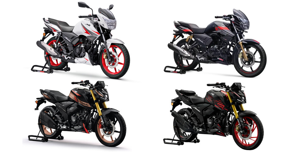 TVS Apache RTR 200 4V, 160 4V & 2V, 180 Price Drop After GST Cut ...