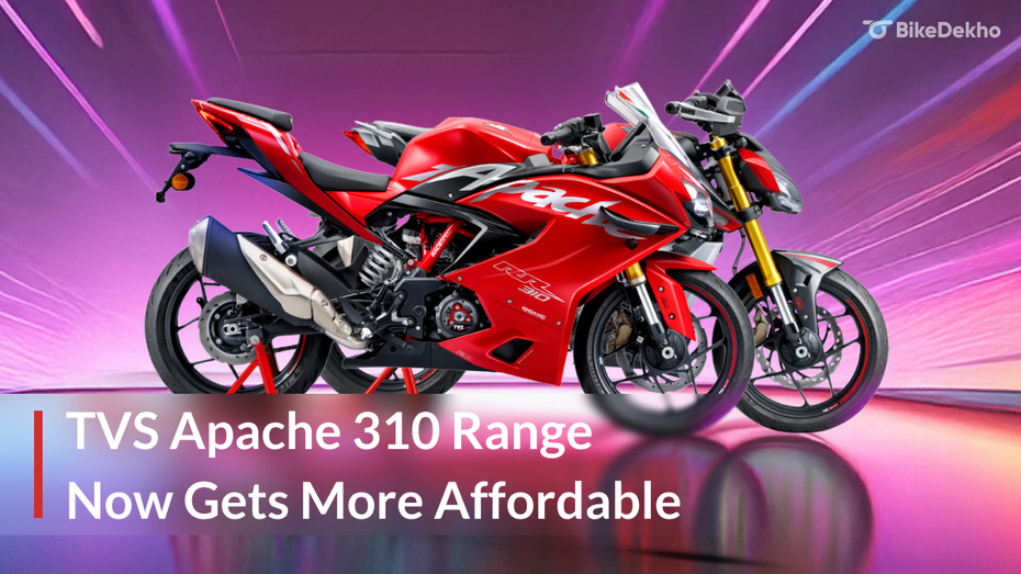 TVS Apache RR 310 and RTR 310 Price Drop After GST Cut: Compare Old Vs New Prices In India ...