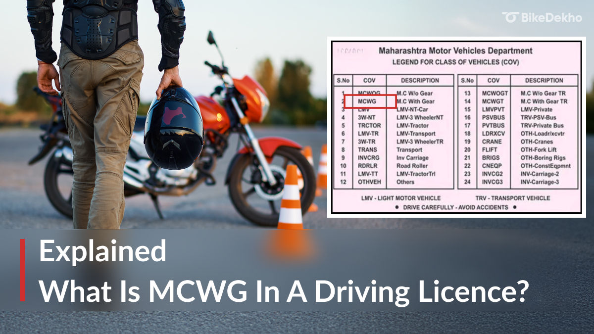 What Is MCWG In Driving License? Full Form & Everything You Need To ...