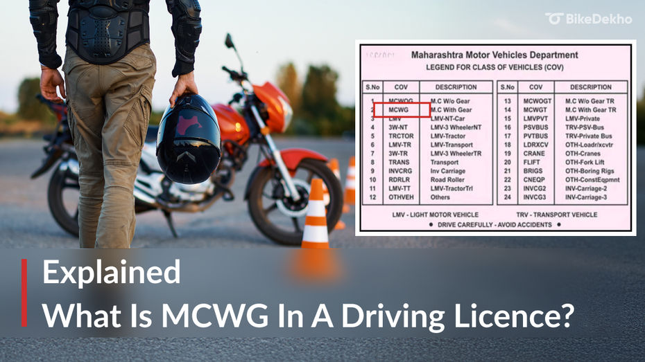 What Is MCWG In Driving License? Full Form & Everything You Need To ...