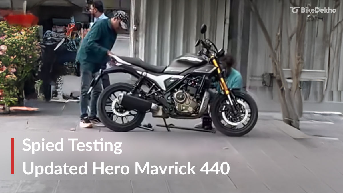 Hero Mavrick 440 Spotted With An Inverted Fork And New Colour Scheme ...