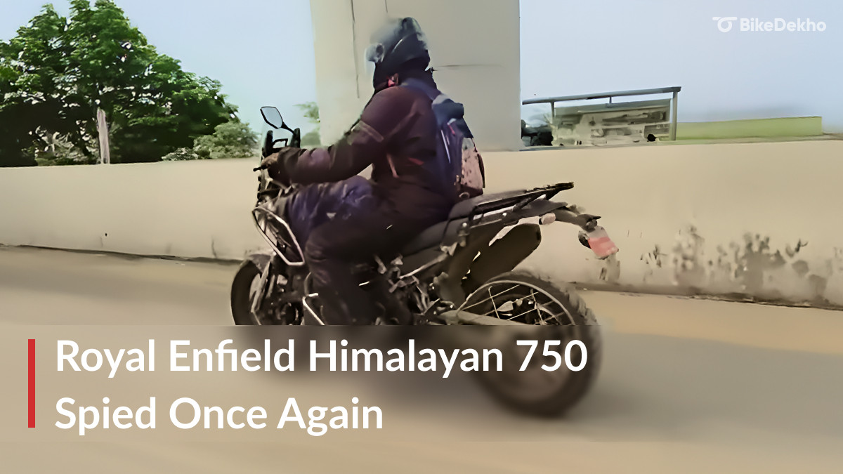 Upcoming Royal Enfield Himalayan 750 Spotted Testing Once Again | BikeDekho