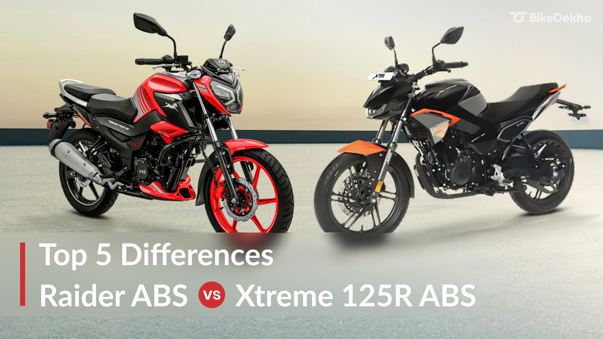 TVS Raider 125 ABS Vs Hero Xtreme 125R ABS: Top 5 Differences Explained ...