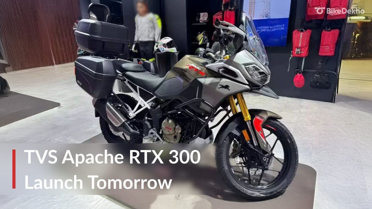 TVS Apache RTX 300 Launch Tomorrow: Price, Features, Rivals ...