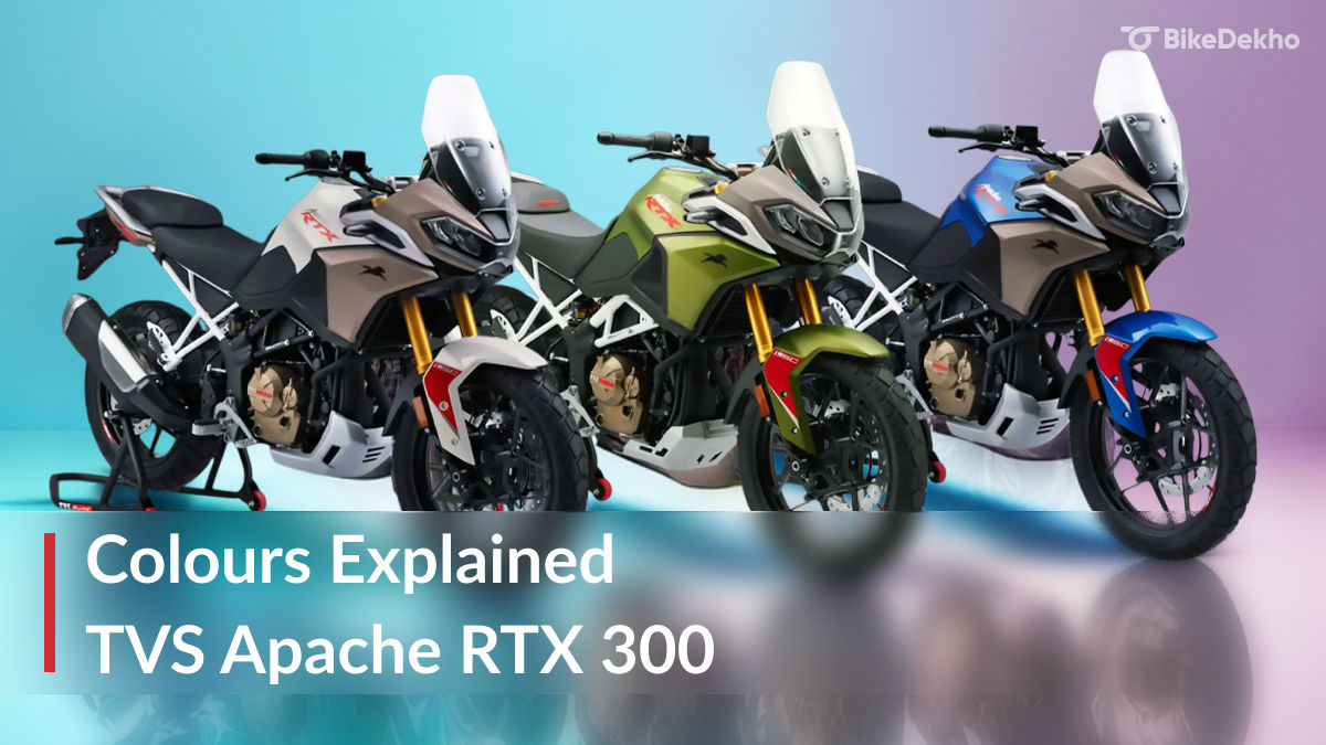 New TVS Apache RTX 300: All Colours Explained | BikeDekho