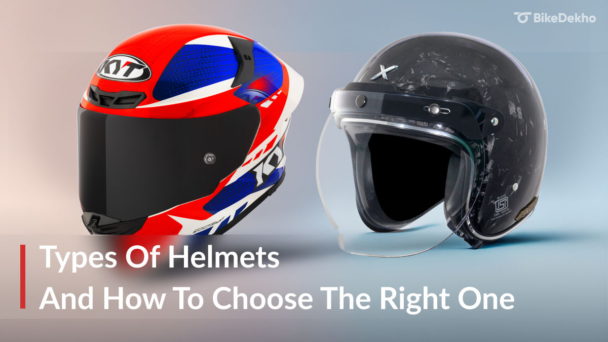 Types Of Motorcycle Helmets Explained In Detail | BikeDekho