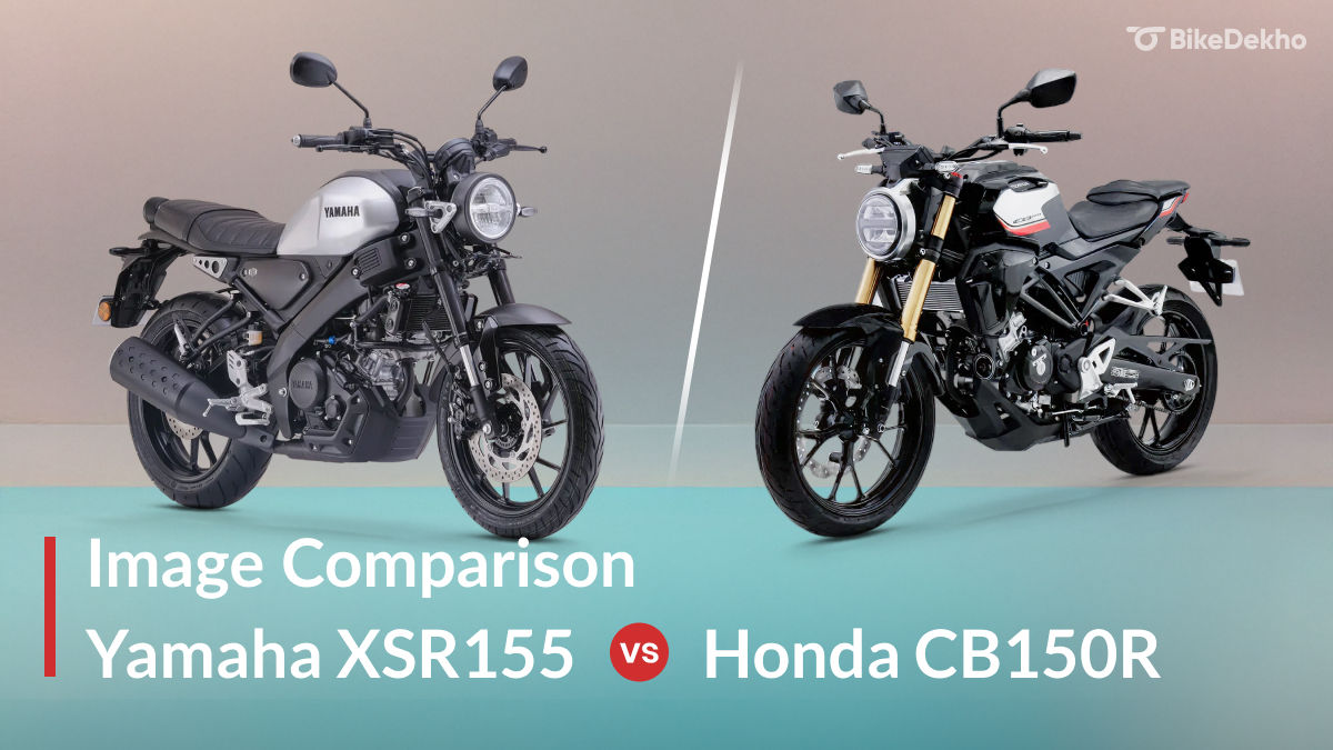 Yamaha XSR155 vs Honda CB150R: Image Comparison | BikeDekho