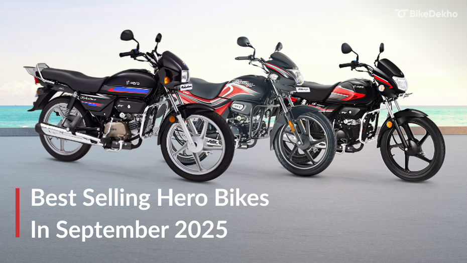 Top 5 Best Selling Hero Bikes In September 2025: Hero Splendor Plus, HF ...