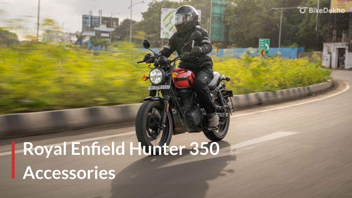 Royal Enfield Hunter 350 Accessories: Engine Guards, Touring Seats And ...