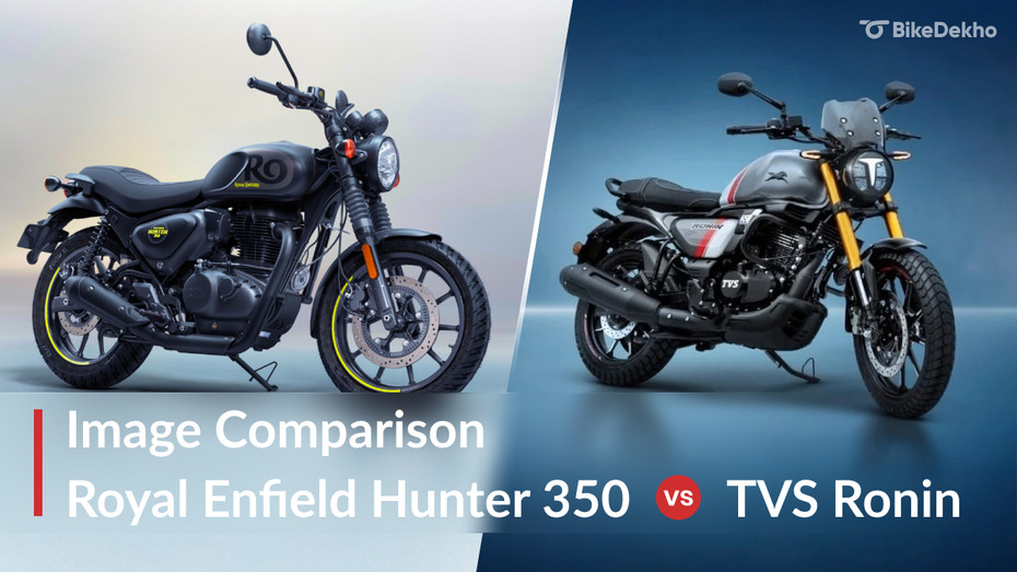 Royal Enfield Hunter 350 vs TVS Ronin: Image Comparison | BikeDekho