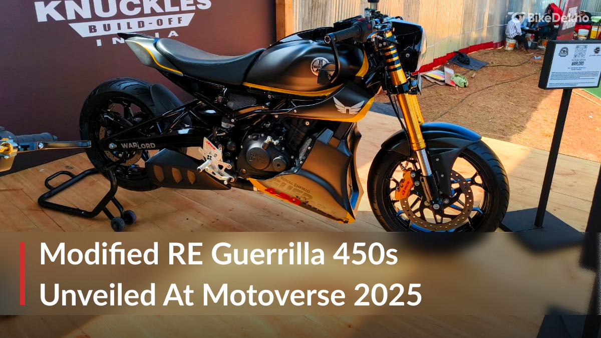 Motoverse 2025: These Modified Royal Enfield Guerrilla 450s Are Out Of ...