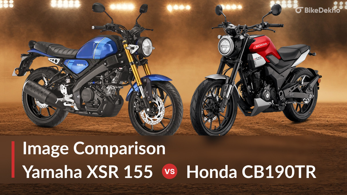 Yamaha XSR 155 vs Honda CB190TR: Image Comparison | BikeDekho