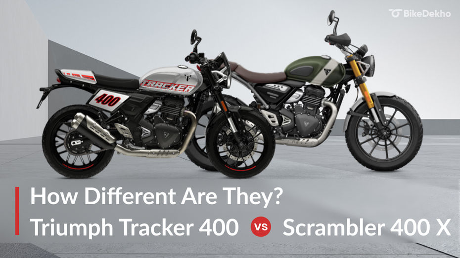 Triumph Tracker 400 vs Triumph Scrambler 400 X All Differences ...
