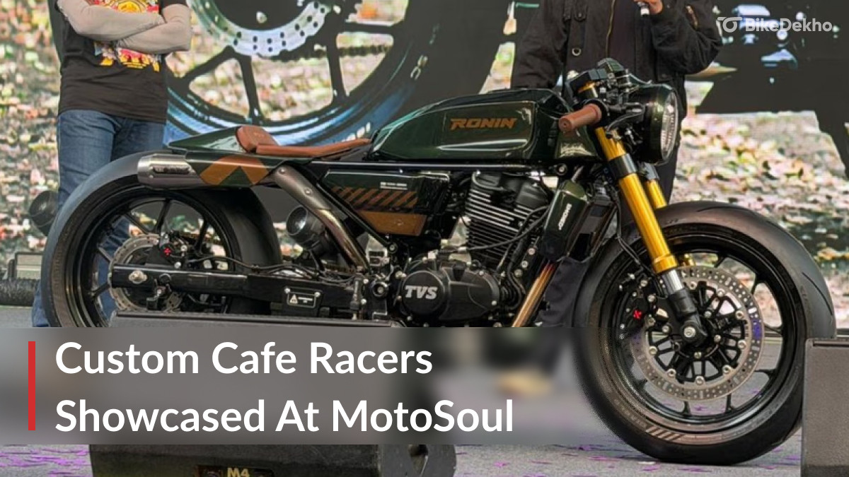 TVS MotoSoul 2025: Modified TVS Ronin And Apache RR 310 Cafe Racers ...