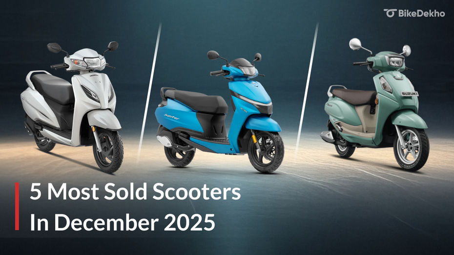 Top 5 Most Sold Scooters In December 2025: Honda Activa, TVS Jupiter ...
