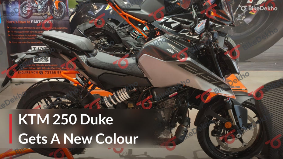 KTM 250 Duke Silver Metallic Grey Colour Launched in India | BikeDekho