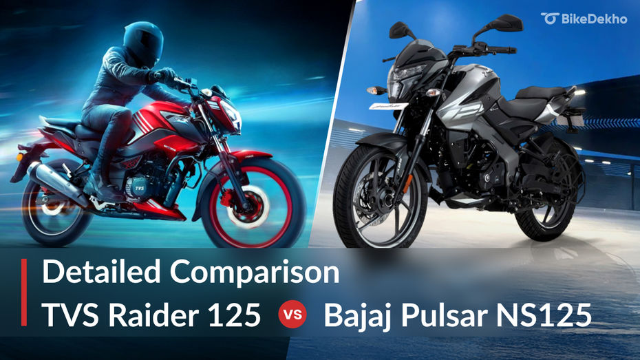 TVS Raider vs Bajaj Pulsar NS125: Detailed Comparison | BikeDekho