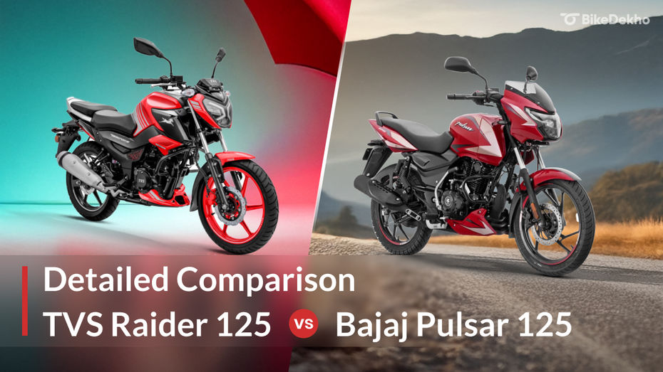 TVS Raider vs Bajaj Pulsar 125 Compared: Price, Design, Features ...