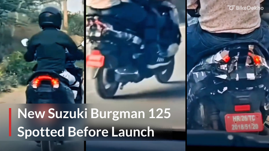 New Suzuki Burgman 125 Spotted Before Its Launch Tomorrow | BikeDekho