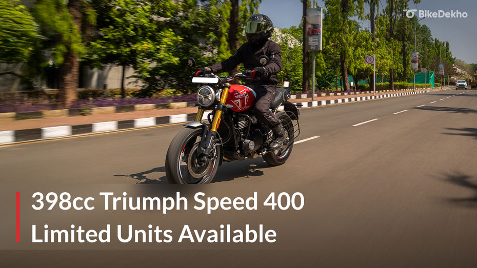Triumph Speed 400 Available With The Original 400cc Engine: Limited ...