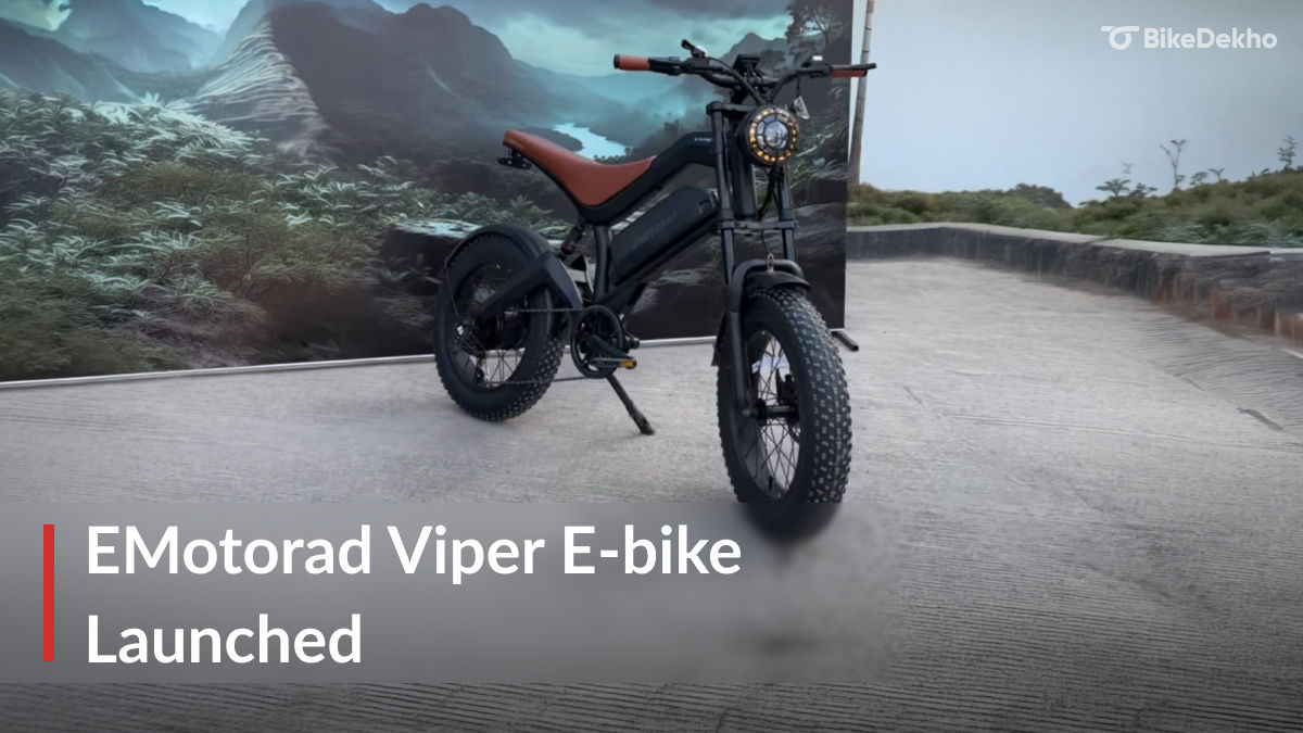 EMotorad Viper Electric Cycle Launched At Rs 66,999 | BikeDekho
