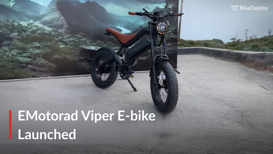 EMotorad Viper Electric Cycle Launched At Rs 66,999 | BikeDekho