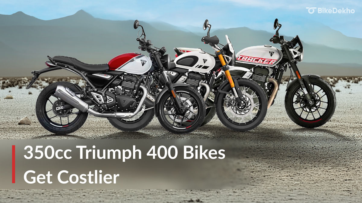 Triumph's 350cc Line-up Gets A Price Hike Of Up To Rs 4,200 | BikeDekho