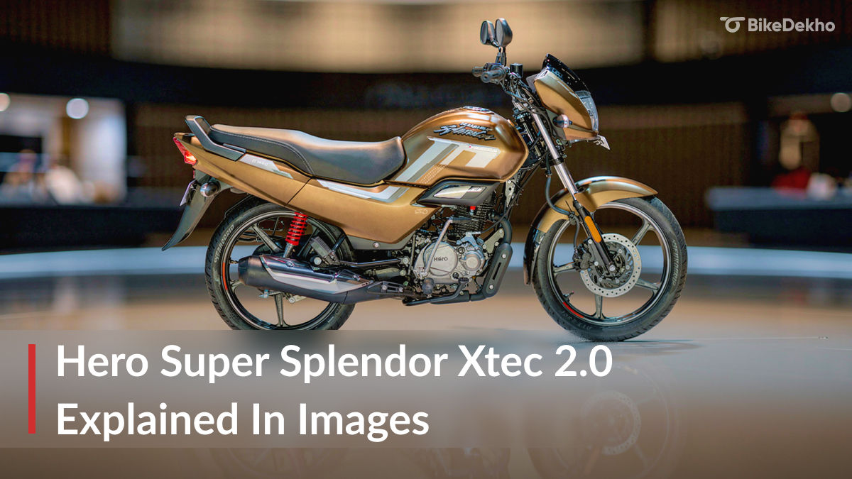 Hero Super Splendor XTEC 2.0 In Detailed Real-life Images | BikeDekho