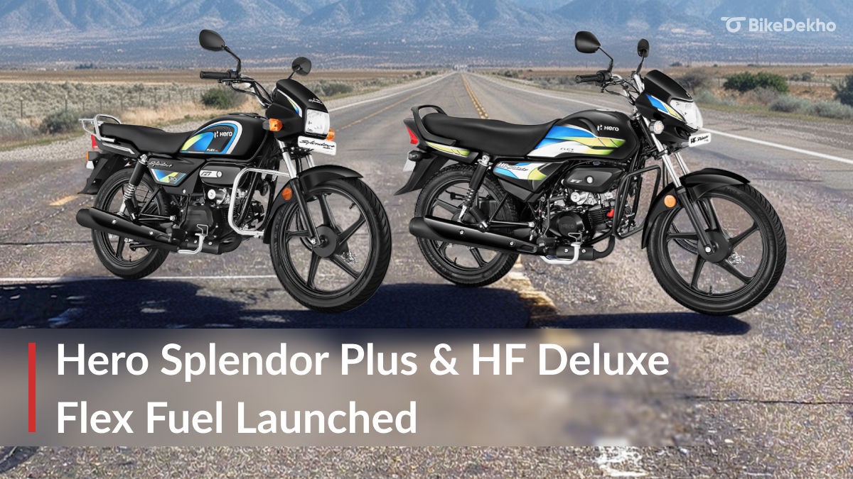 BREAKING: Hero Splendor Plus And HF Deluxe Flex Fuel Launched In India ...