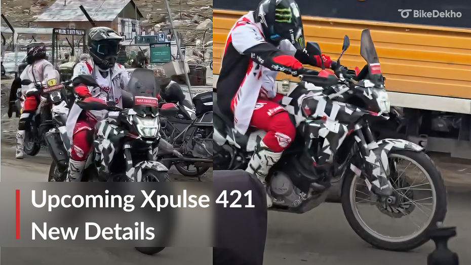 Hero Xpulse 421 Spotted Again: New Headlight Details Revealed | BikeDekho